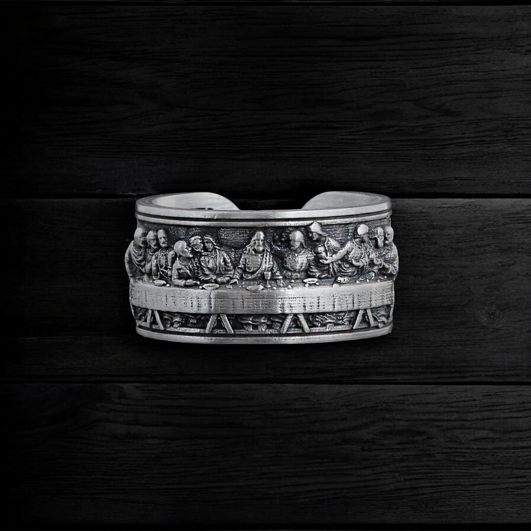Last Supper Ring, Christian Band Ring, Religious Jewelry for Men and ...