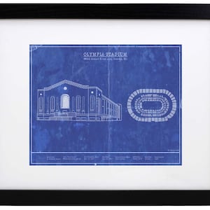 Detroit Olympia Stadium Blueprint: 5x7 and 8x10 Printable Digital ...