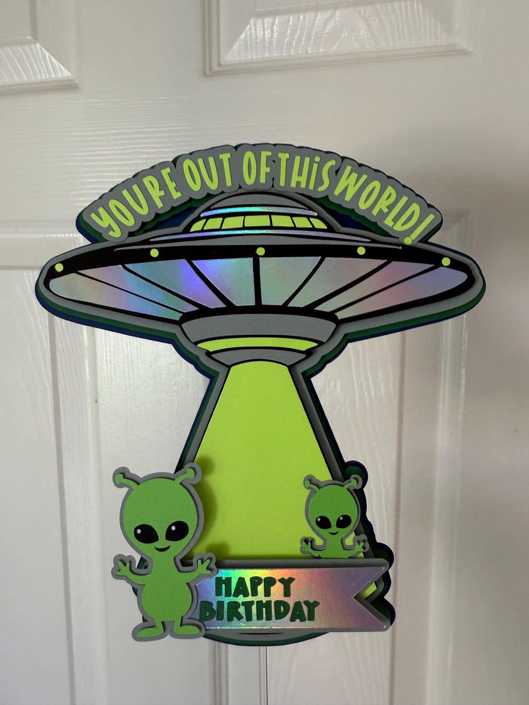 UFO Alien Cake Topper - Etsy