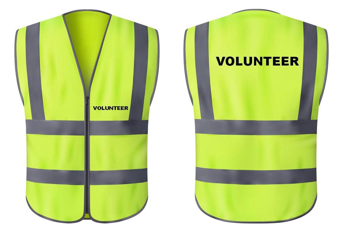 Volunteer Hi Vis Vest - Etsy
