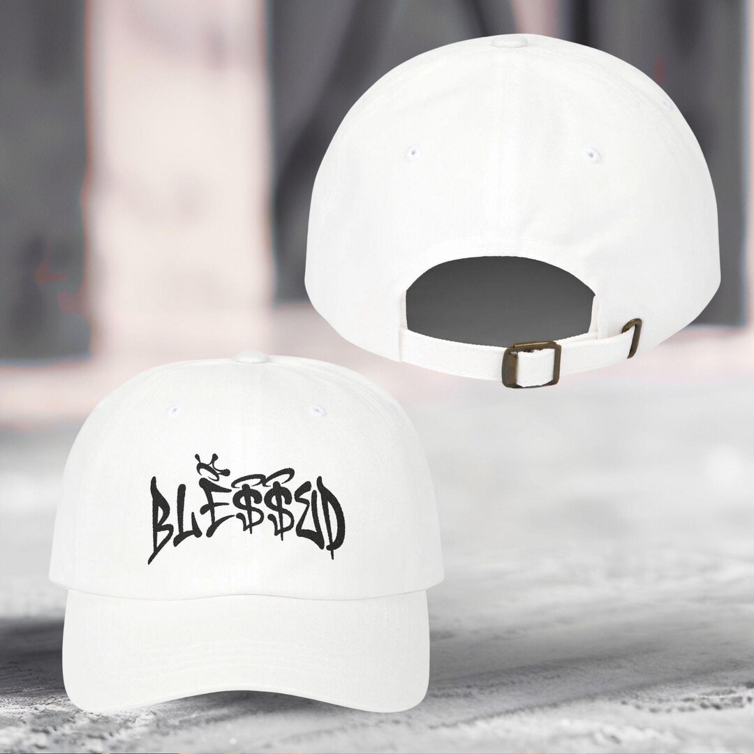Embroidered Hat / Cap, Blessed, Hat for Men or Women, Baseball Cap ...