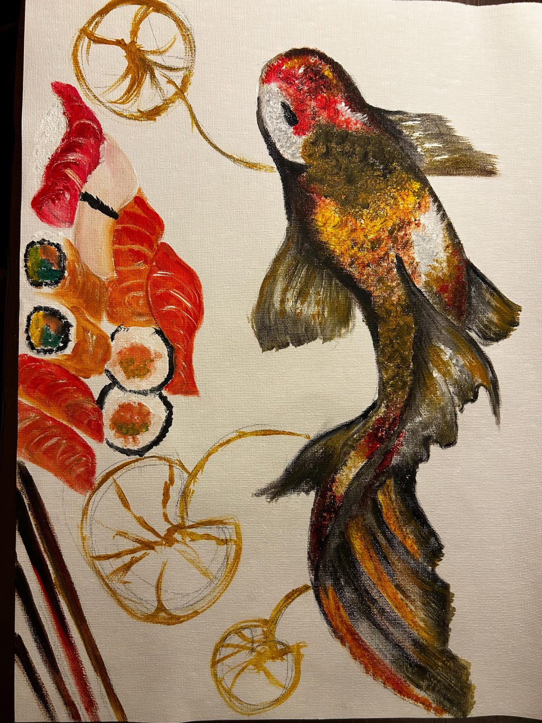 Sushi. Oil Painting - Etsy