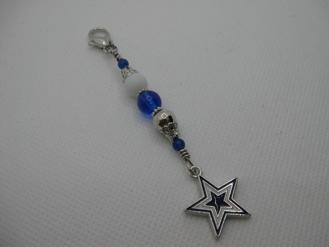 Dallas Cowboys/football/zipper Pull/sports Gear/purse Charm/backpack ...