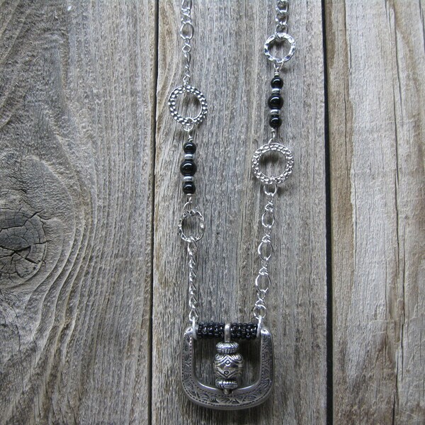 Belt Buckle Necklace - Etsy