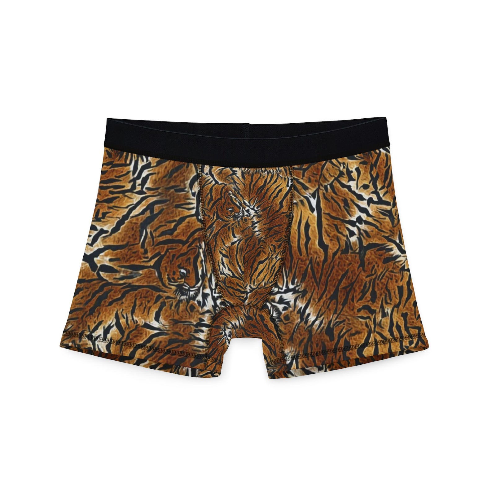 Bold Tiger Print Men's Boxers, Wild Animal Valentine Underwear, Cozy ...