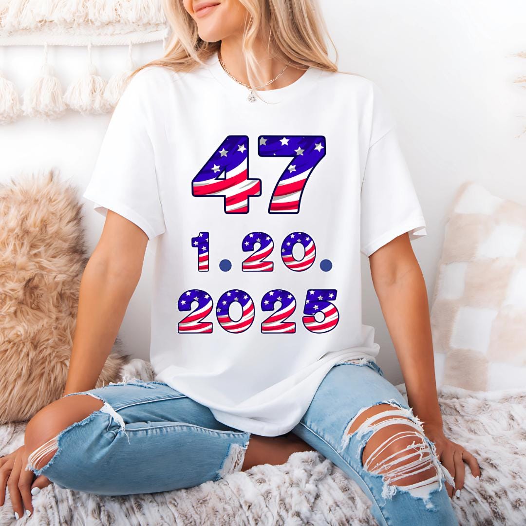 Trump Maga 2025 Inauguration Tee Shirt, American Flag Design, Unisex ...