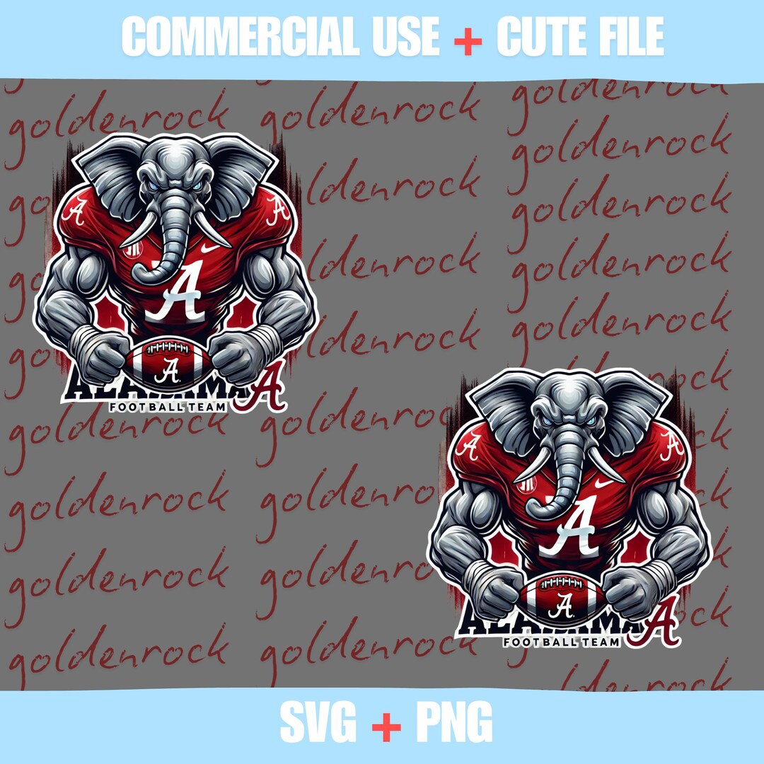 Alabama Svg, Team Clipart, Mascot PNG Sublimation, Design, SVG Gift ...