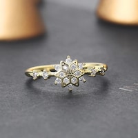 Winter Snowflake Ring - Etsy