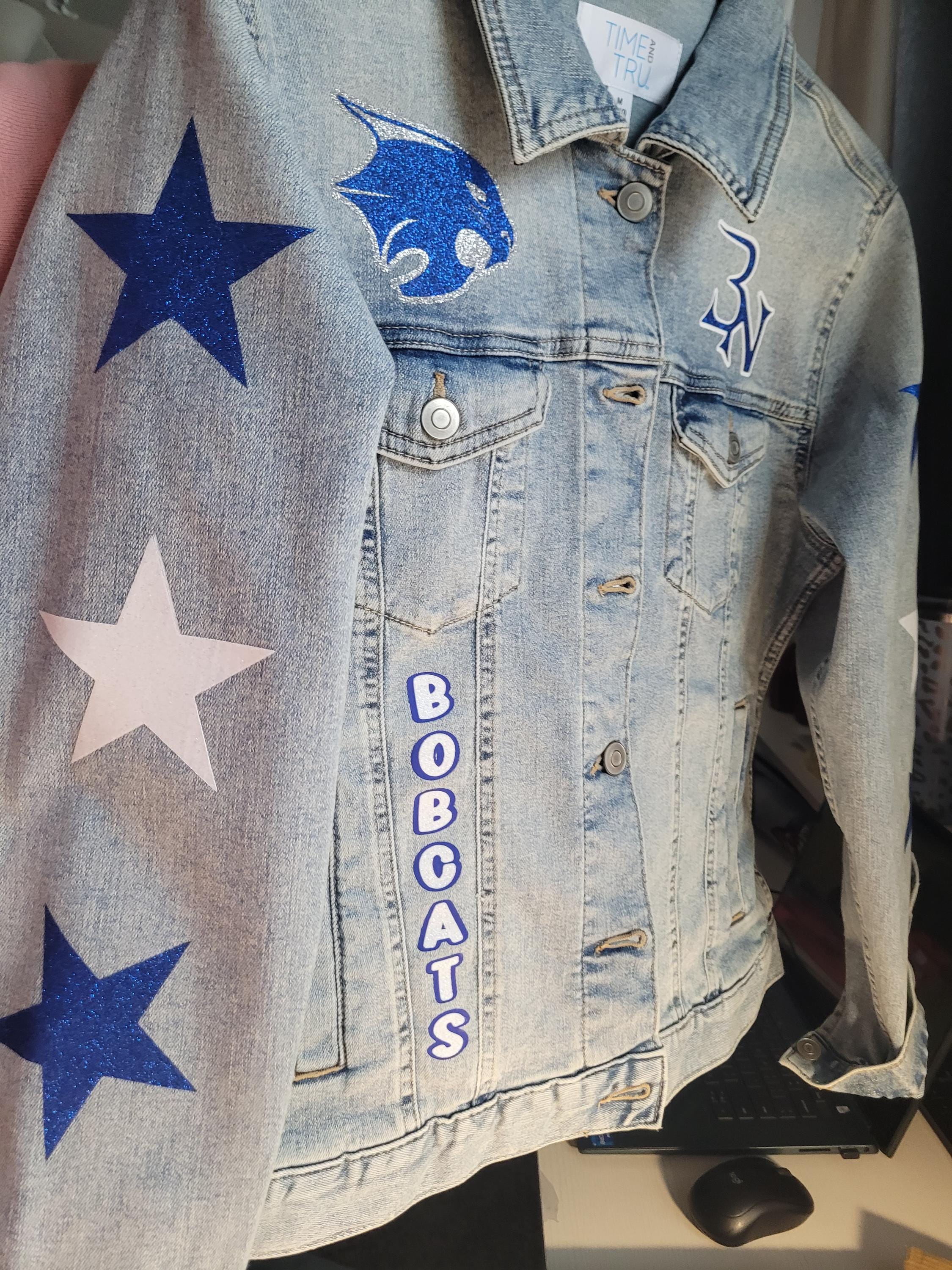 Game Day Jacket - Custom Jean Jacket - Sports Coach Jacket - Custom Fan ...