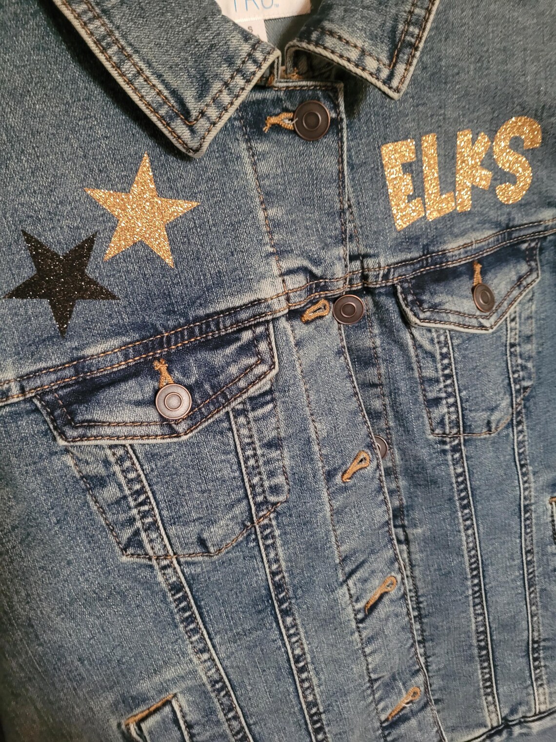 Custom Game Day Denim Jacket: Sports Fan Jean Jacket - Etsy