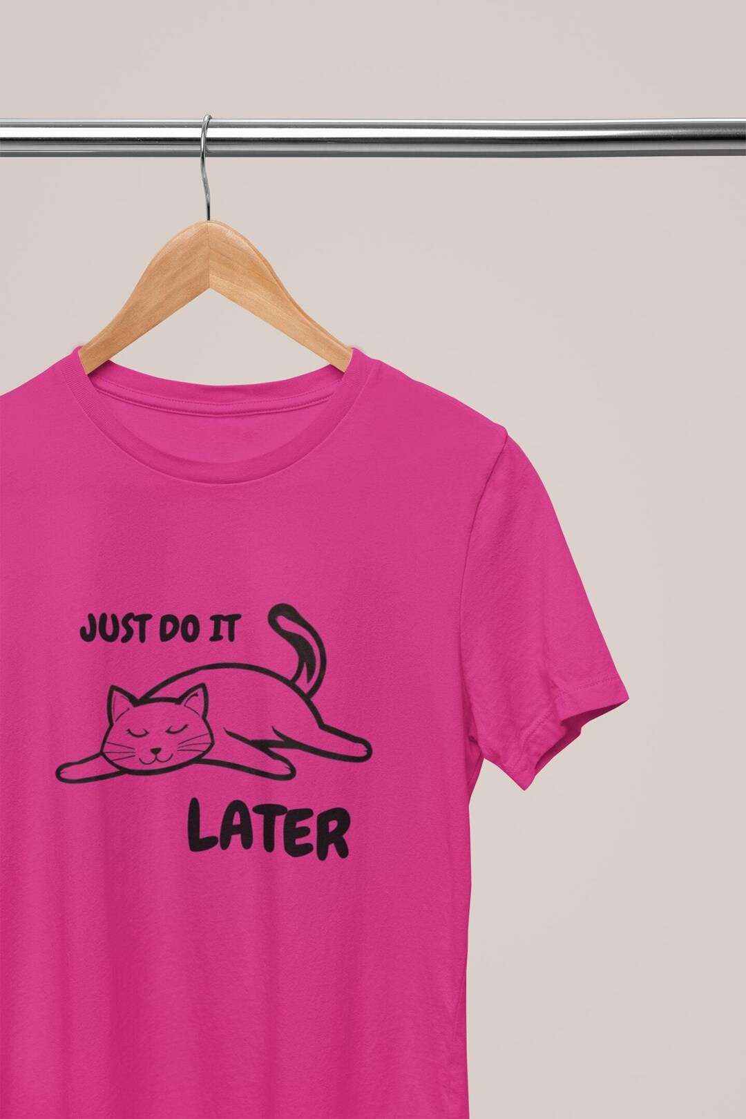 Just Do It Later Cat Love Tee, Cat Lovers Shirt, Cat Lover Apparel, Cat ...