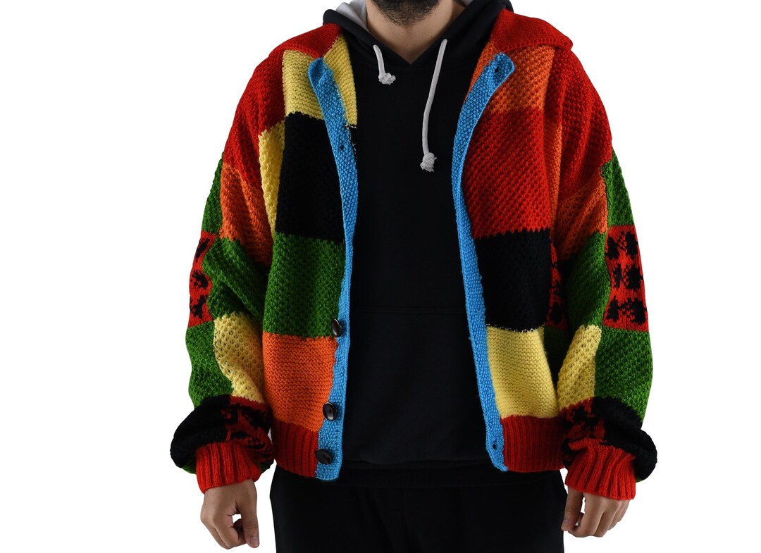 Colorful Cardigan, Women Cardigan, Men Cardigan, Boho Cardigan, Rainbow ...