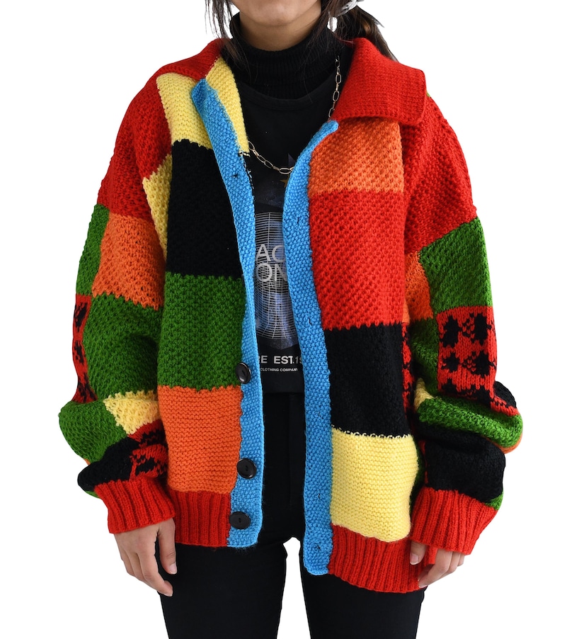 Colorful Cardigan, Women Cardigan, Men Cardigan, Boho Cardigan, Rainbow ...