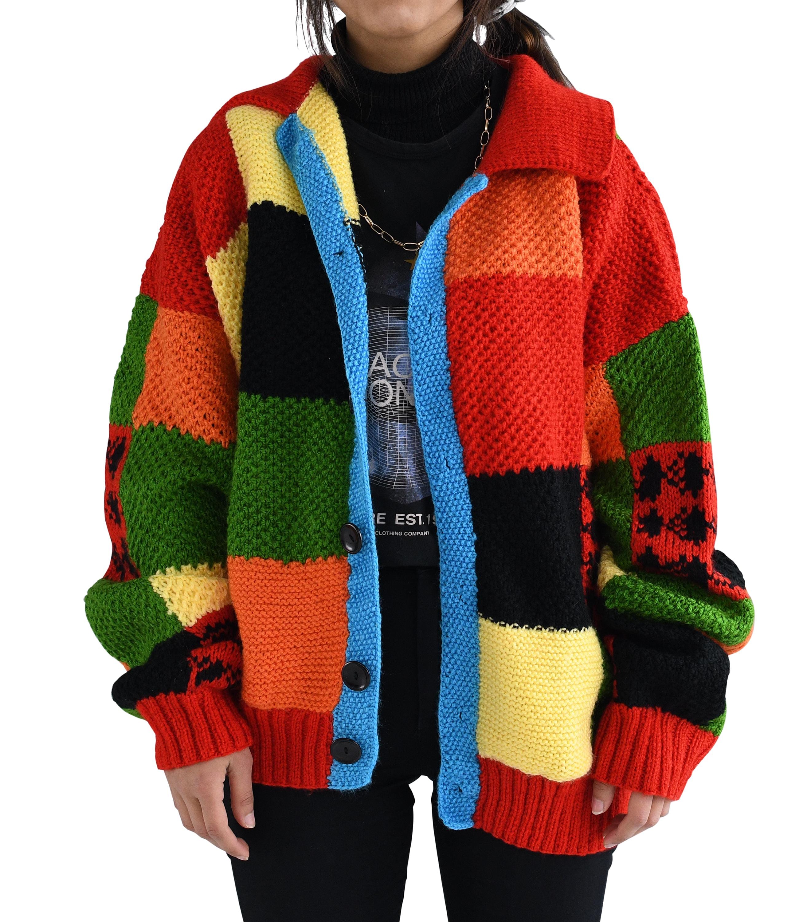 Colorful Cardigan, Women Cardigan, Men Cardigan, Boho Cardigan, Rainbow ...