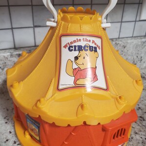 Vintage Weeble Wobbles Winnie the Pooh Tigger Big Top Circus W Swings ...
