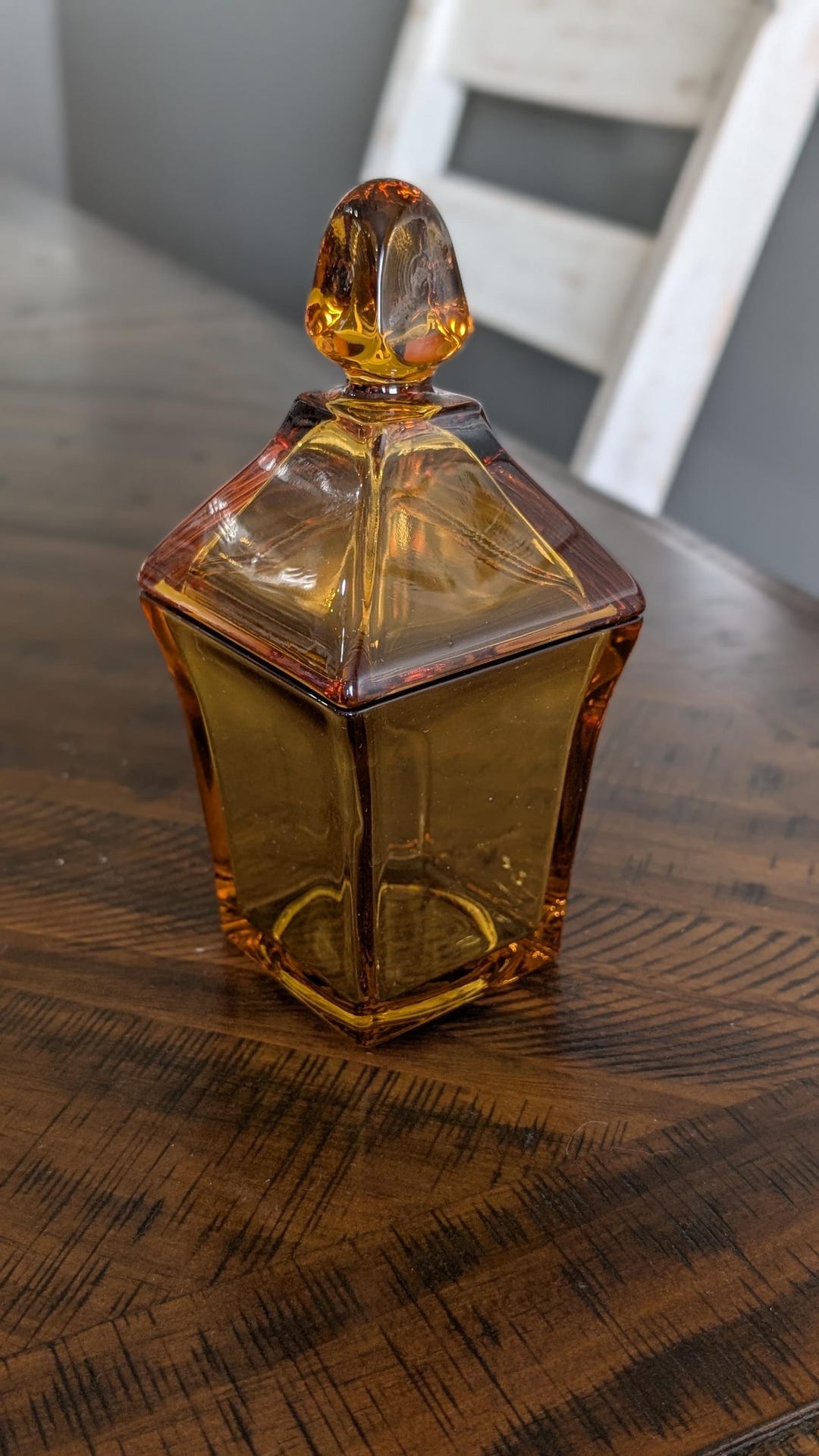 Vintage Viking Amber Cigarette Holder Jar With Lid MCM - Etsy