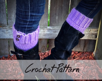 KNITTING Boot Cuff PATTERN: Boot Cuff Knitting Pattern, Boot Topper, Faux Leg Warmers, Knit Boot ...