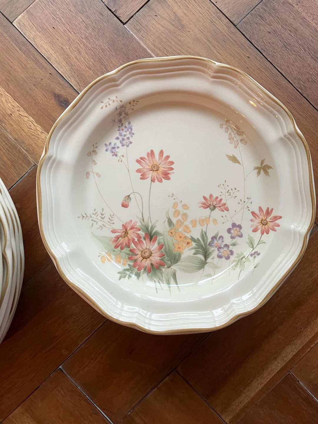 Vintage Mikasa Heritage Samantha Stoneware: Botanical Floral Dishes ...