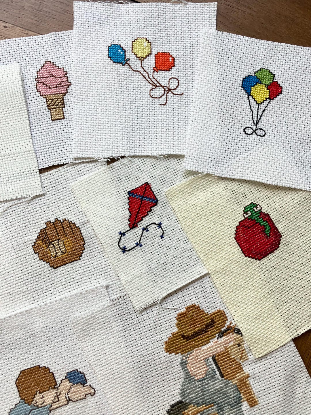 Vintage Cross Stitch Collage Junk Journaling Crafting Supplies ...