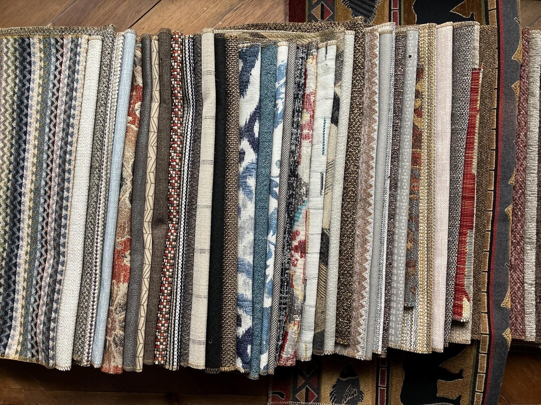 Upholstery Fabric Samples Bundles Curated Sets Five Plus Squares Sewing ...