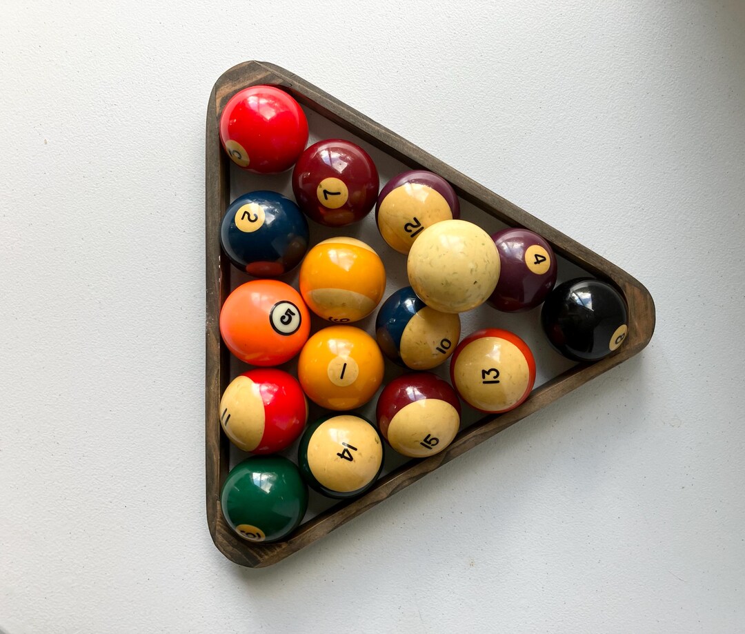 Vintage Billiard Balls Pool Complete Set 16 Playing Home Decor Rec Game ...
