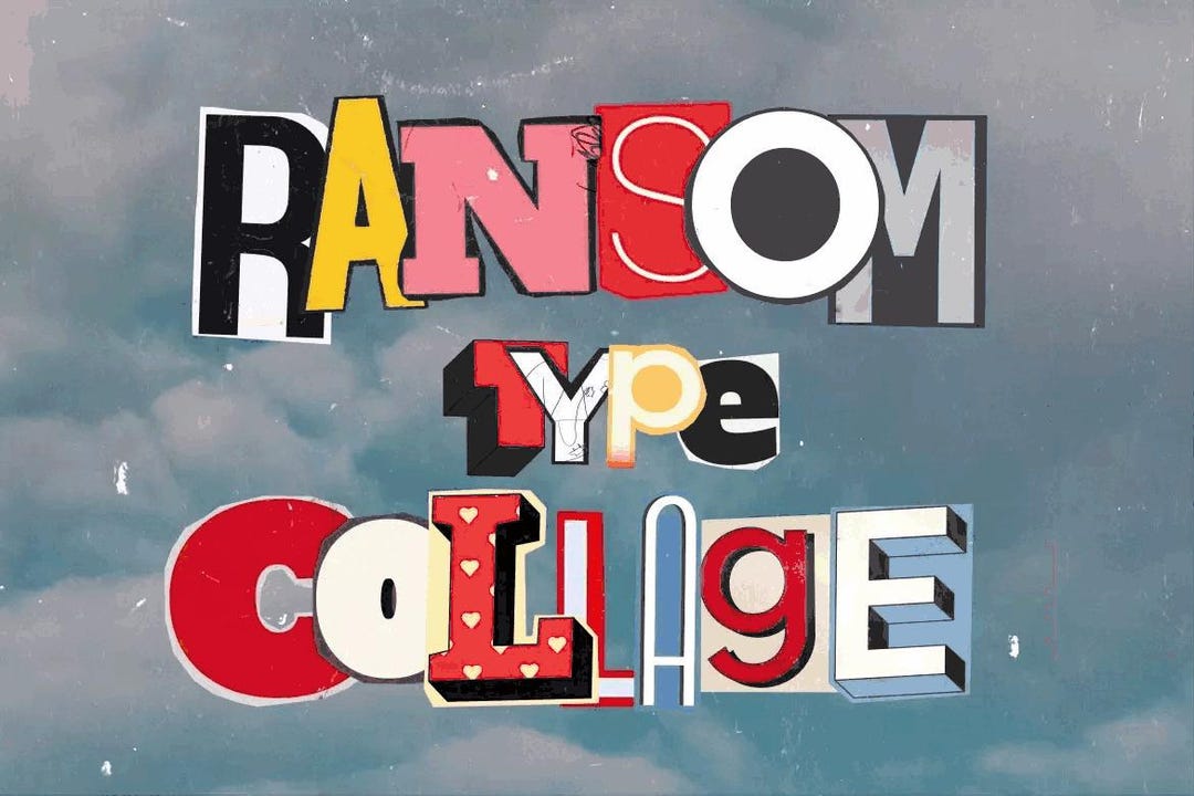 Ransom Type Collage: PNG Clipart for Video Editing - Etsy UK