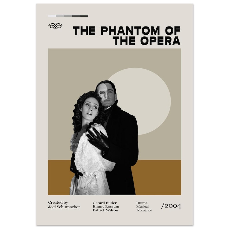 The Phantom of the Opera Movie Poster, Vintage Tv Show Poster, Gerard ...