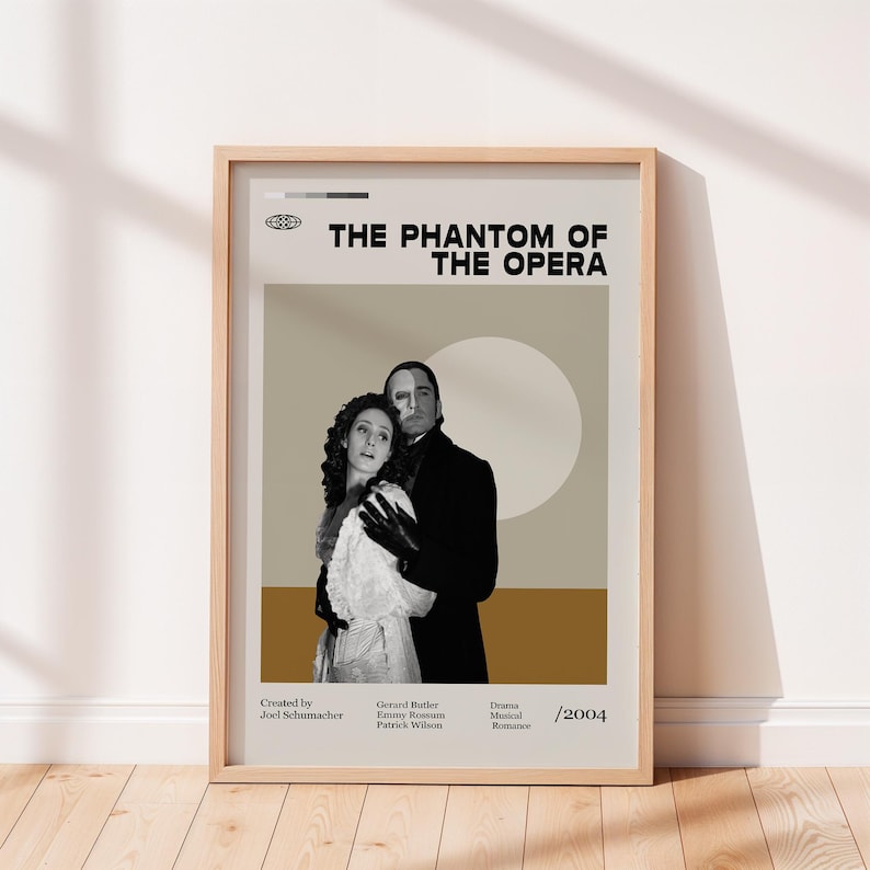 The Phantom of the Opera Movie Poster, Vintage Tv Show Poster, Gerard ...