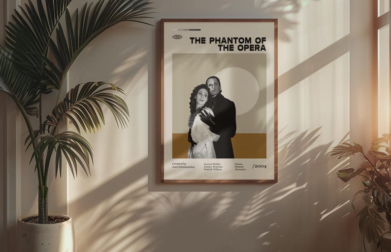The Phantom of the Opera Movie Poster, Vintage Tv Show Poster, Gerard ...