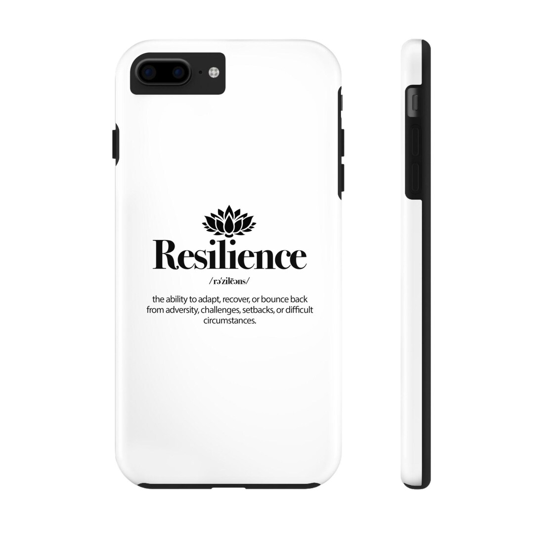 Resilience Definition Lotus Flower Tough Motivational Phone Case - Etsy