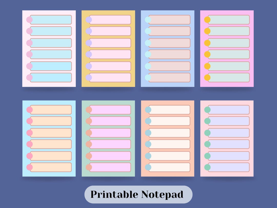 Páginas coloridas para imprimir, bloco de notas digital, bloco de notas ...