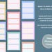Colorful Pages to Print, Printable Notepad Pastel Pages, Digital ...