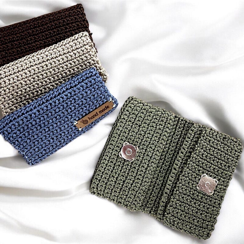 Knitted Wallet - Etsy