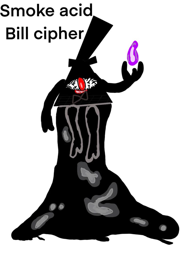 Smoke Acid Bill Cipher Poster - Etsy