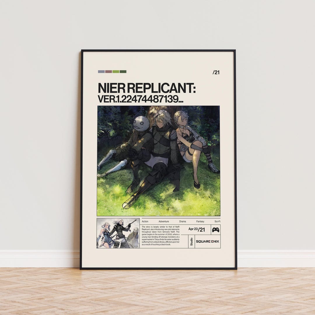Nier Replicant Ver.1.22474487139... Poster, Video Game Poster ...