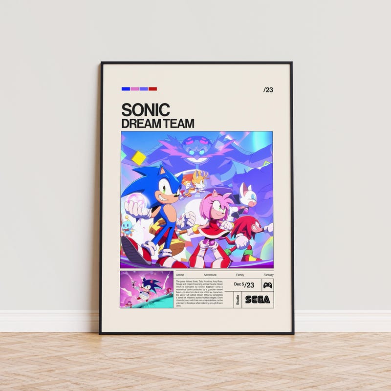 Sonic Poster - Etsy