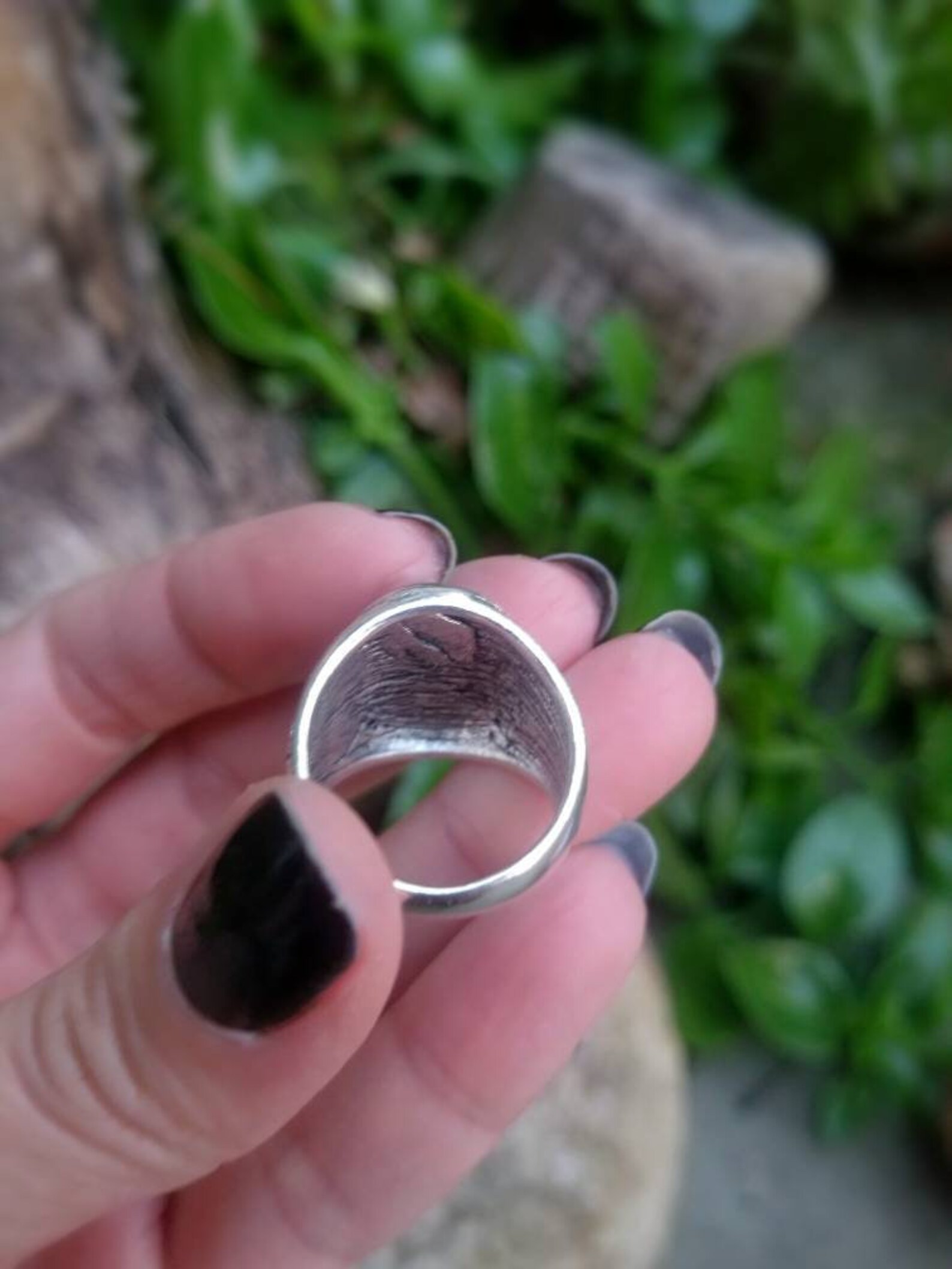 Silver Plated Adult Mood Ring Silver Color Changing Mood - Etsy