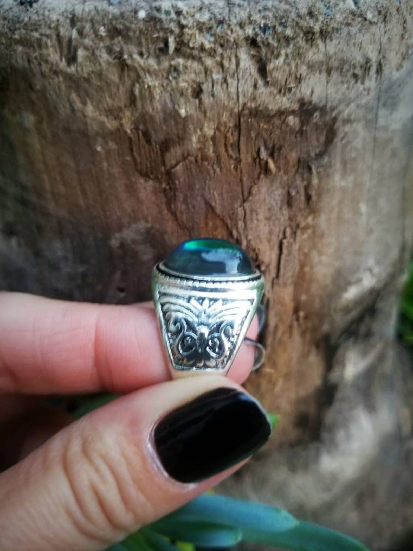 Silver Plated Adult Mood Ring Silver Color Changing Mood - Etsy Australia