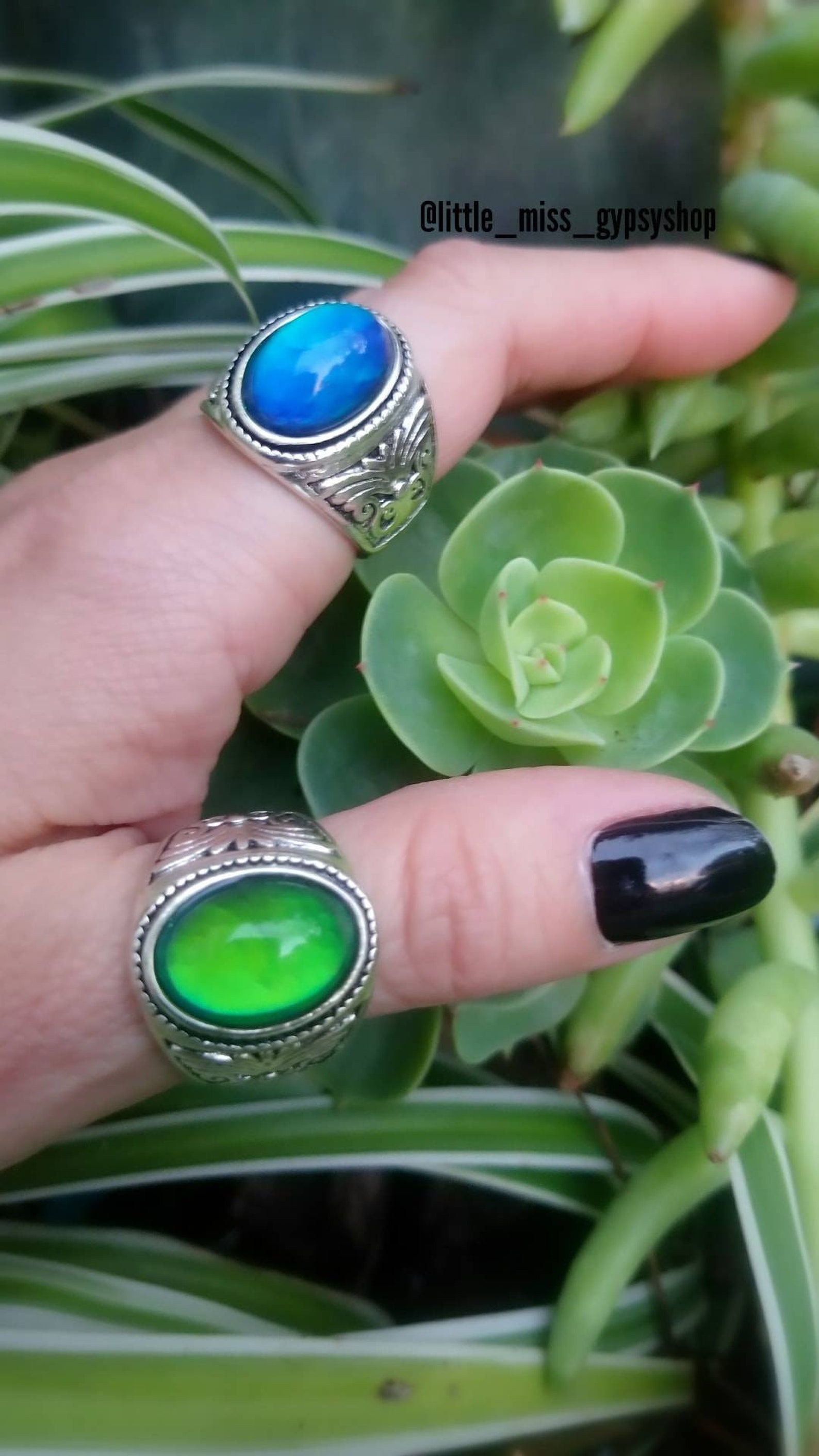Silver Plated Adult Mood Ring Silver Color Changing Mood - Etsy Australia