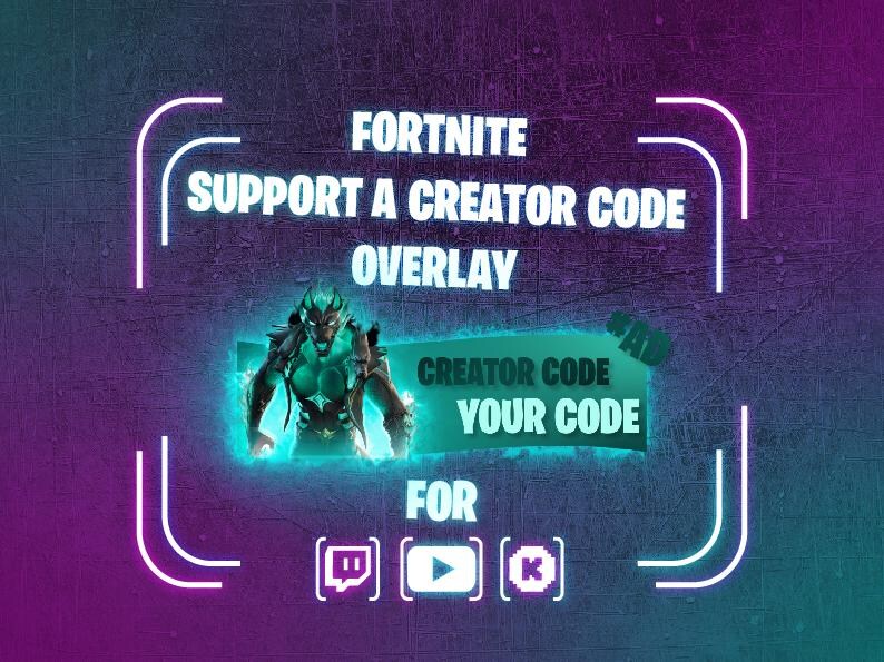 Twitch, Youtube, Kick Support A Creator Custom Overlay - Etsy