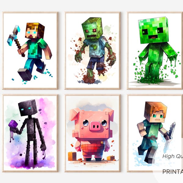 Mincraft Posters - Etsy