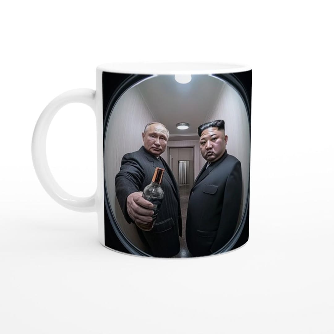 Kim and Putin Mug Kim Jong Un Vladimir Putin Russia North Korea Meme ...
