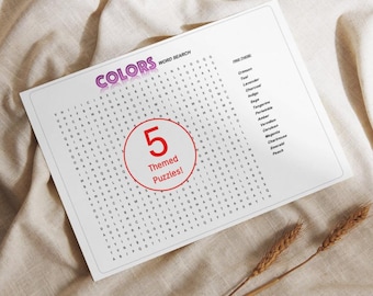 Movie Titles Word Search Puzzle Bundle 5 Fun & Nostalgic Puzzles for ...