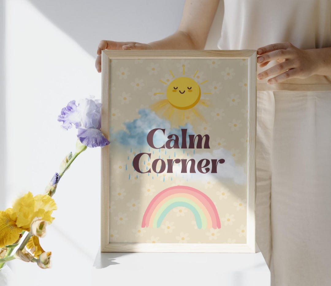 Calm Corner Poster - Printable Wall Art Classroom Decor Home ...
