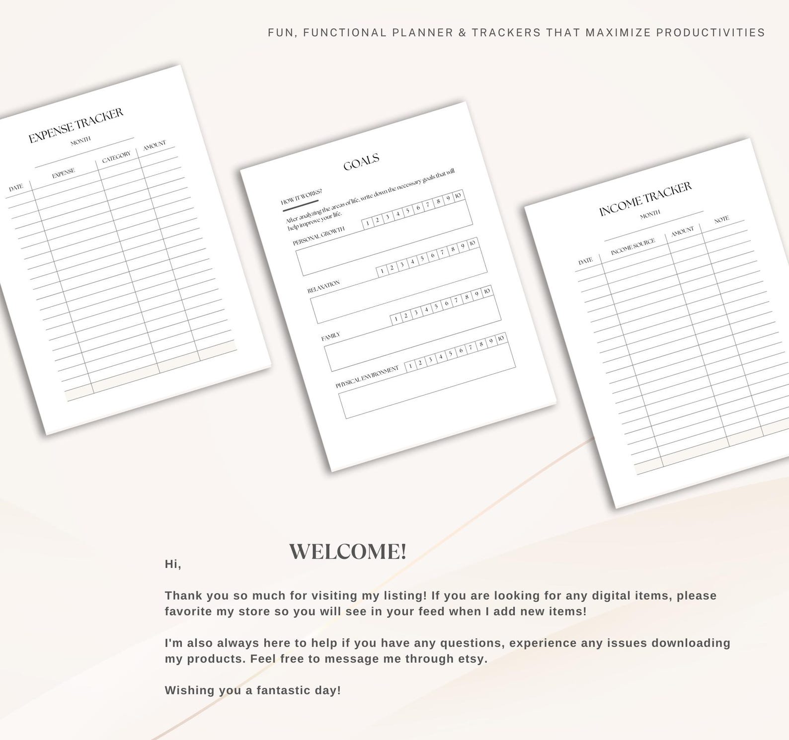 My Goal Setting Planner: Digital Organizer for Personal Growth ...