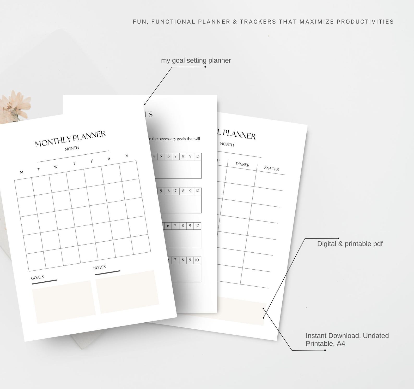 My Goal Setting Planner: Digital Organizer for Personal Growth ...