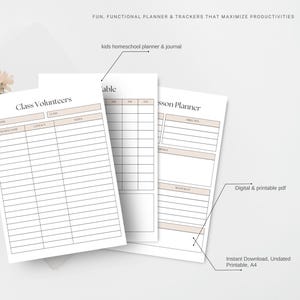 2024-2025 Homeschool Planner for Kids: Digital Daily, Weekly, and ...