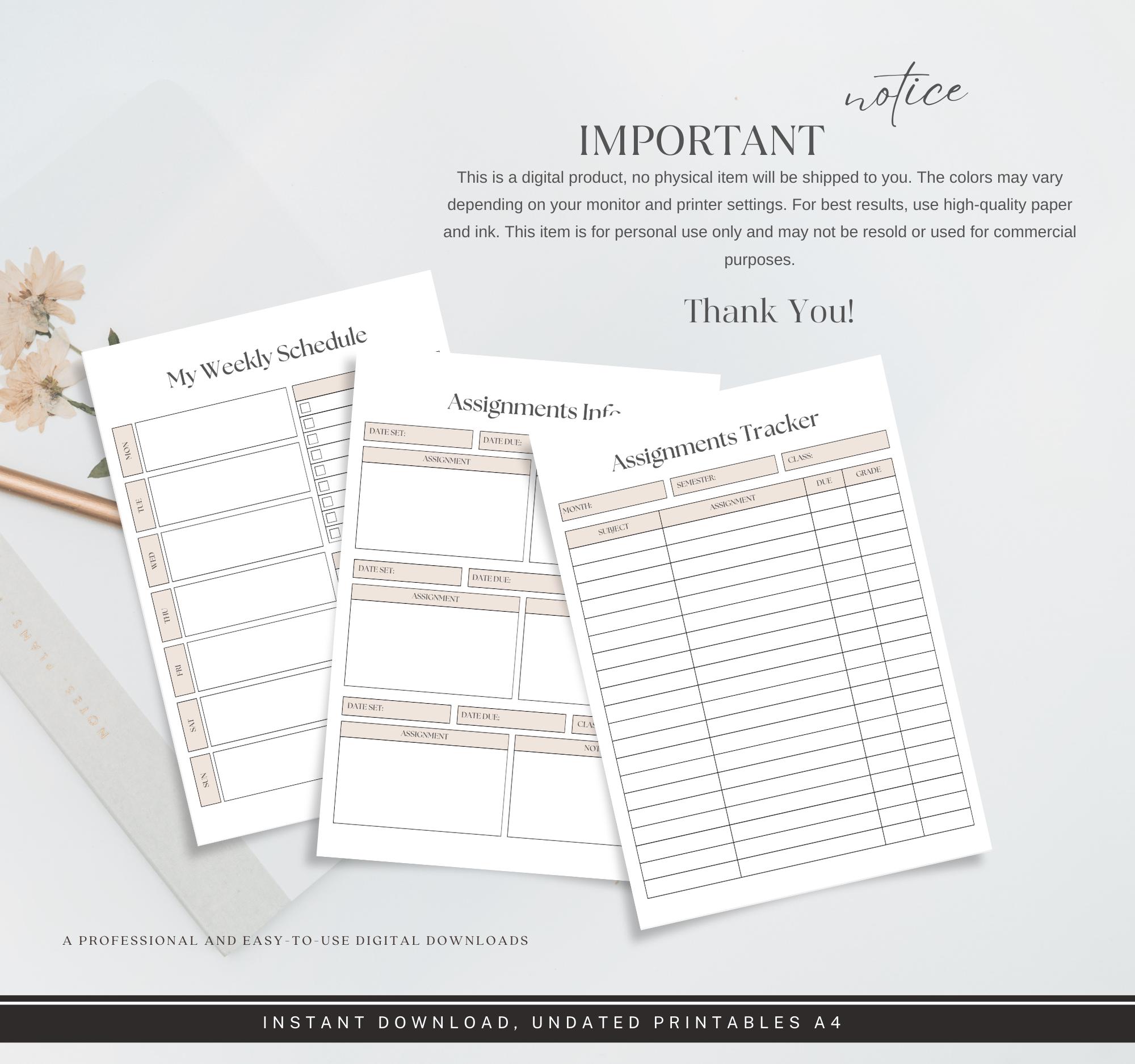 2024-2025 Homeschool Planner for Kids: Digital Daily, Weekly, and ...