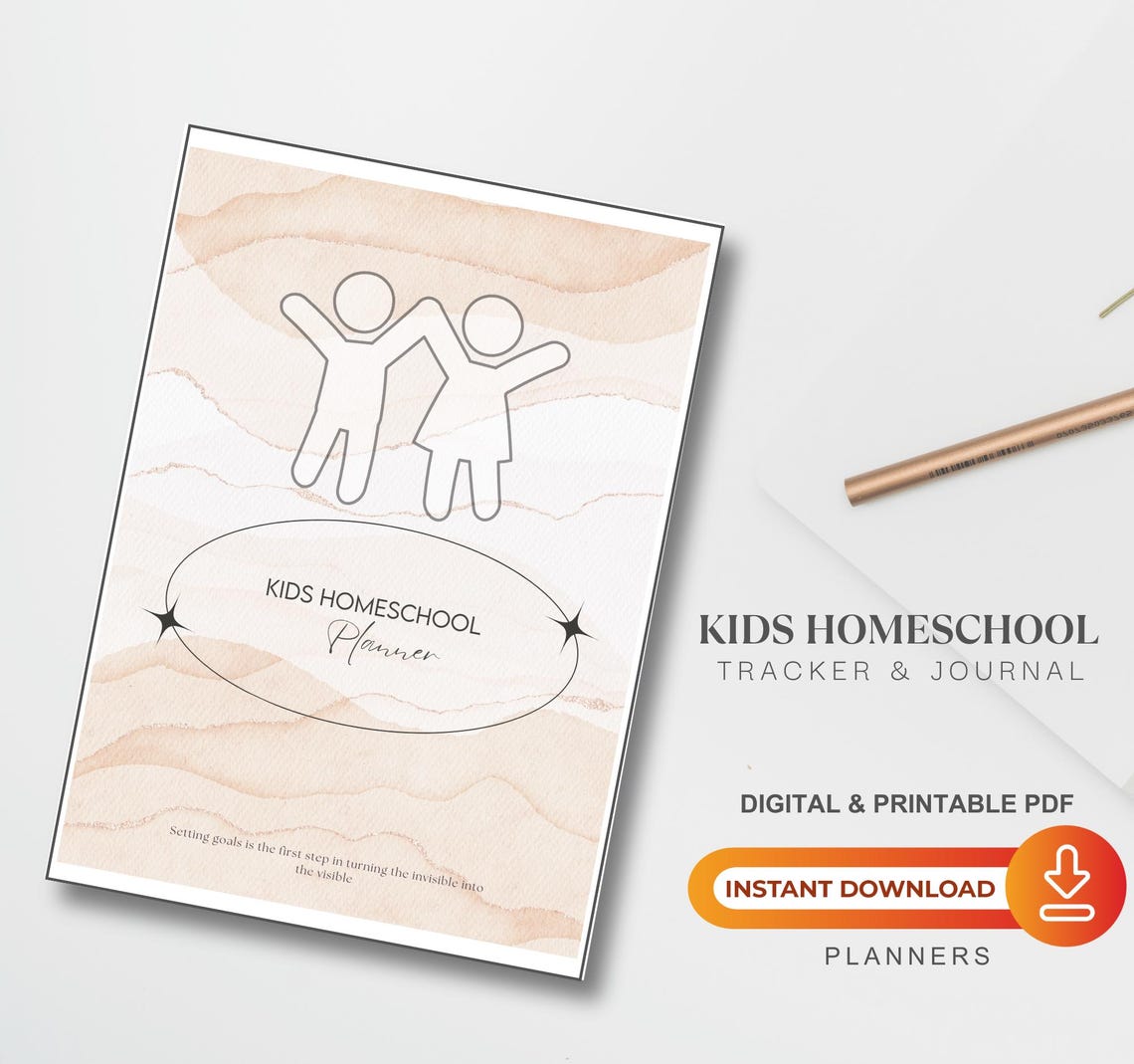 2024-2025 Homeschool Planner for Kids: Digital Daily, Weekly, and ...