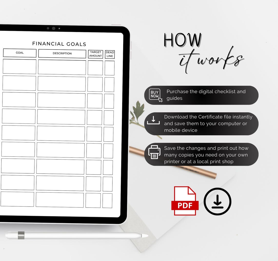 Monthly Budget Planner: Digital Expense Tracker & Financial Organizer ...